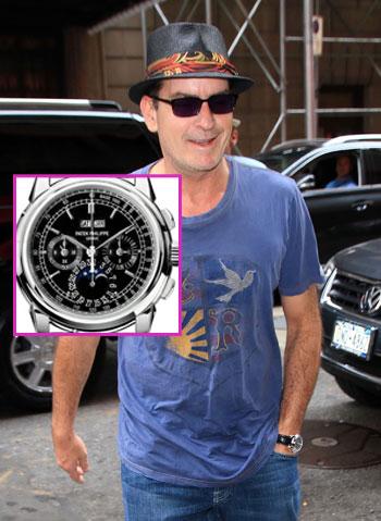 EXCLUSIVE: Charlie Sheen's Missing Watch -- A $170K Diamond Encrusted ...
