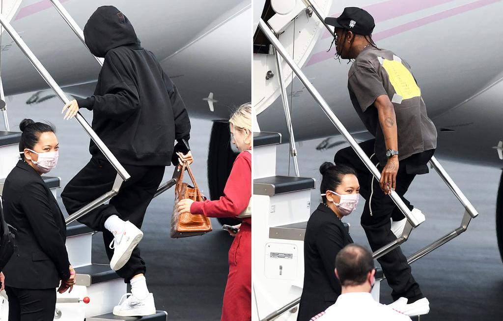 Kylie Jenner Fuels Travis Scott Dating Rumors As Exes Board Private Jet ...