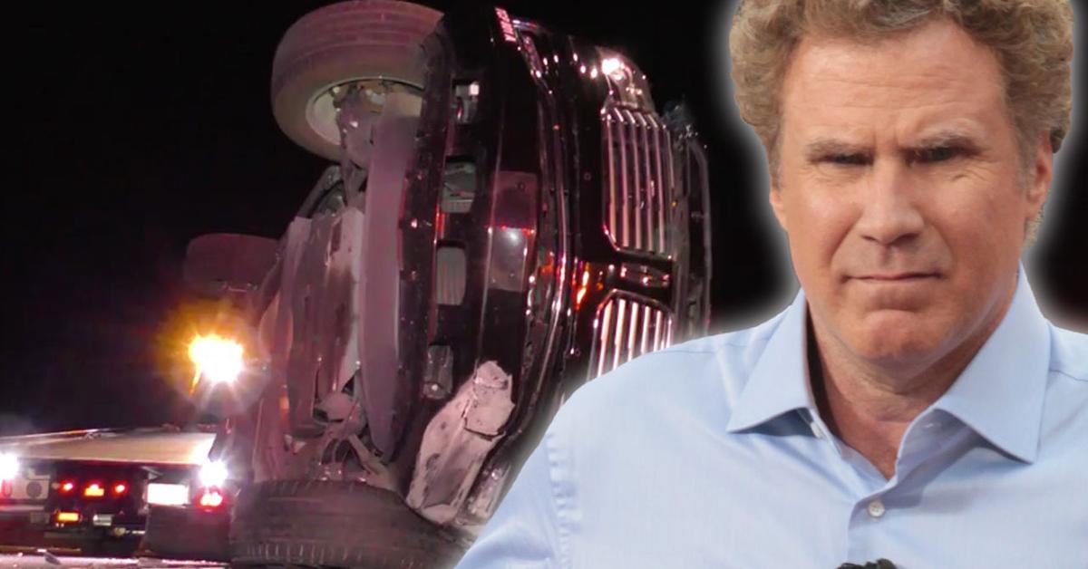 Will Ferrell Passenger Hospitalized With Major Injuries Car Loses Control