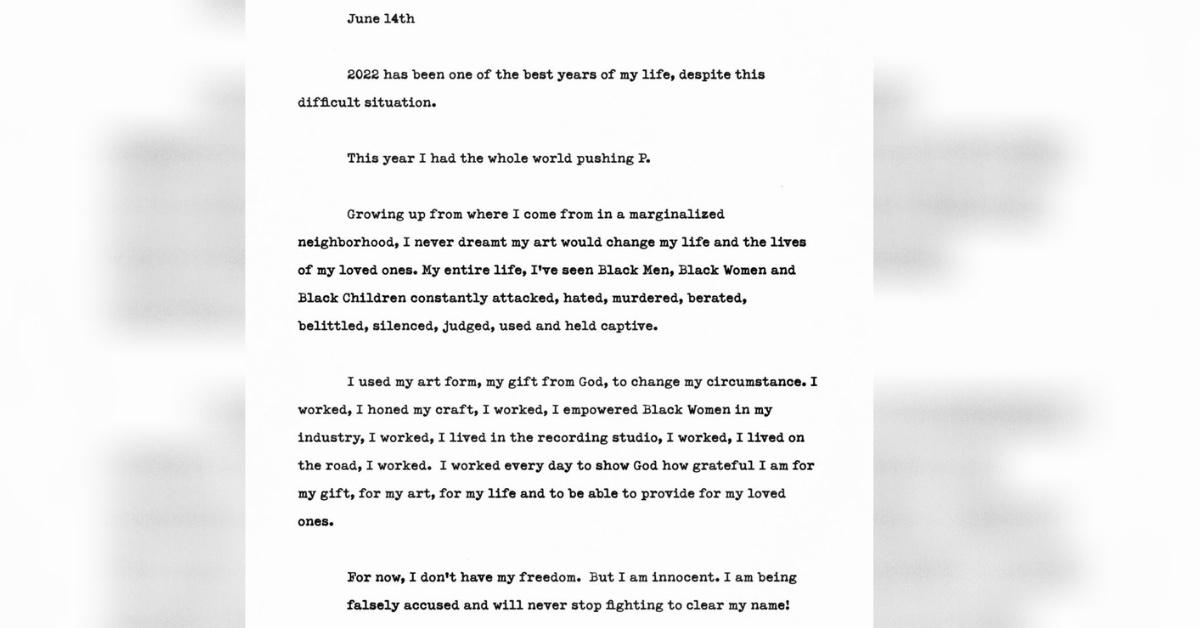 See Gunna's Letter To Fans Written From Jail