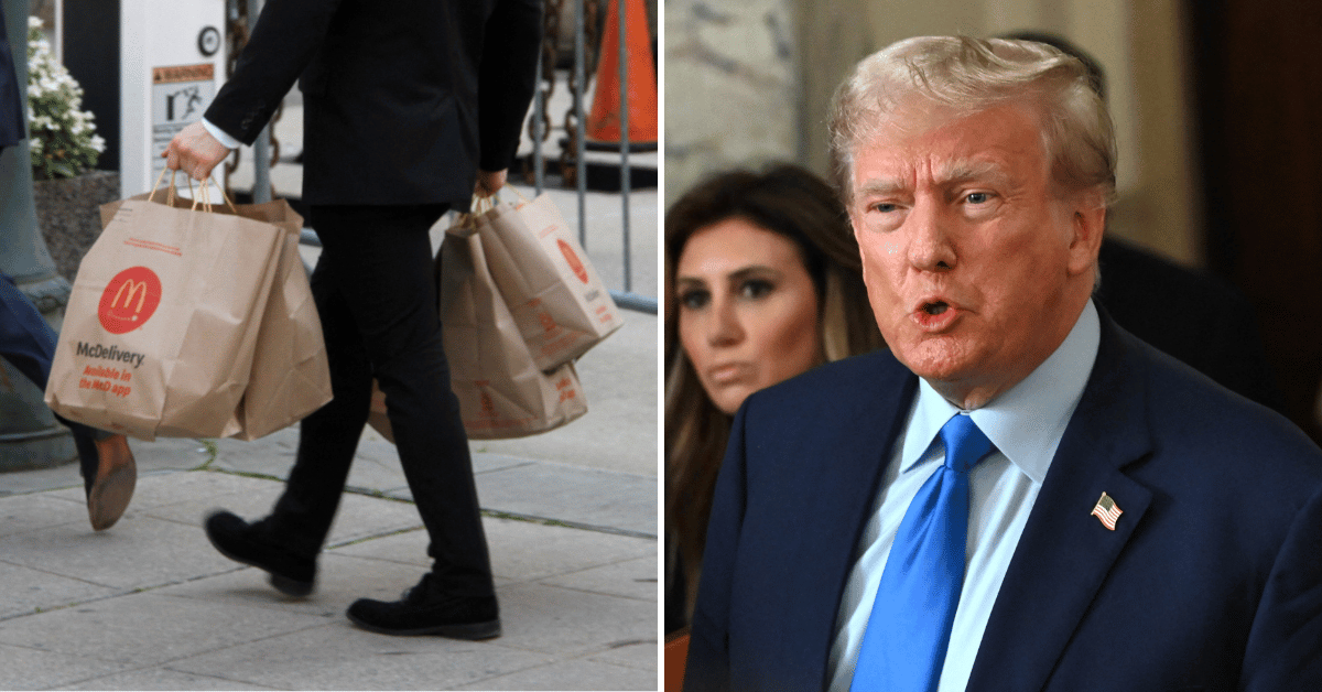 Donald Trump Pigs Out on McDonald's, Orders Massive Delivery to Courthouse