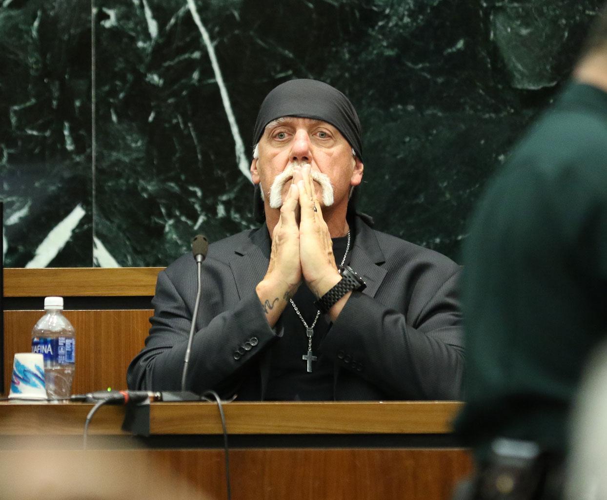 Hulk Hogan Prays On The Stand During Shocking Sex Tape Trial