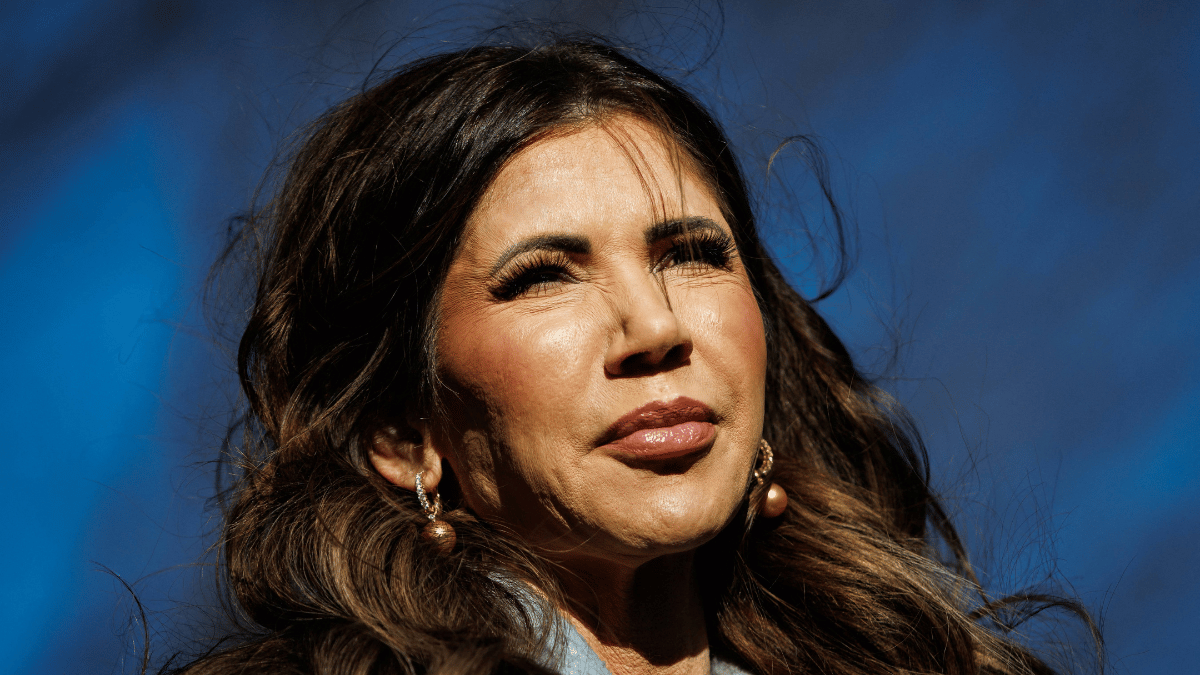 Kristi Noem Trolled Over Video of Her Aiming Gun at DHS Agent's Head