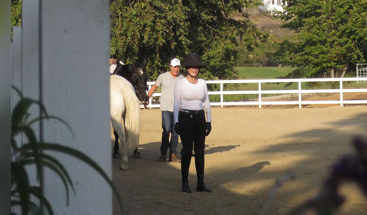 Lisa Vanderpump Goes Horseback Riding