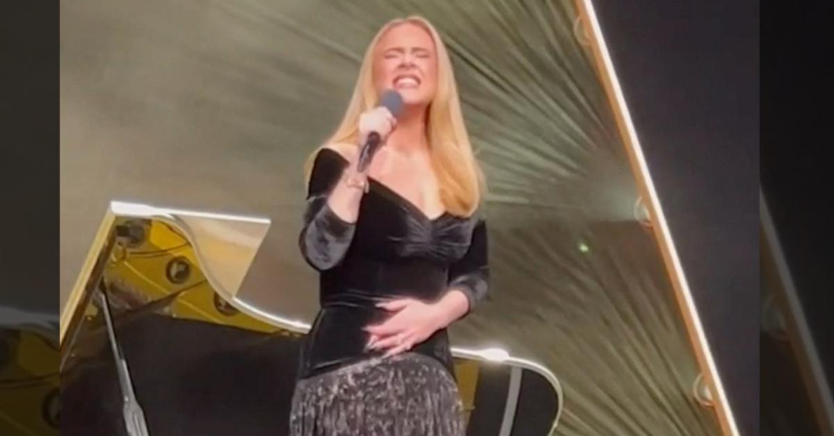 Engaged Adele Flashes Giant Diamond Ring