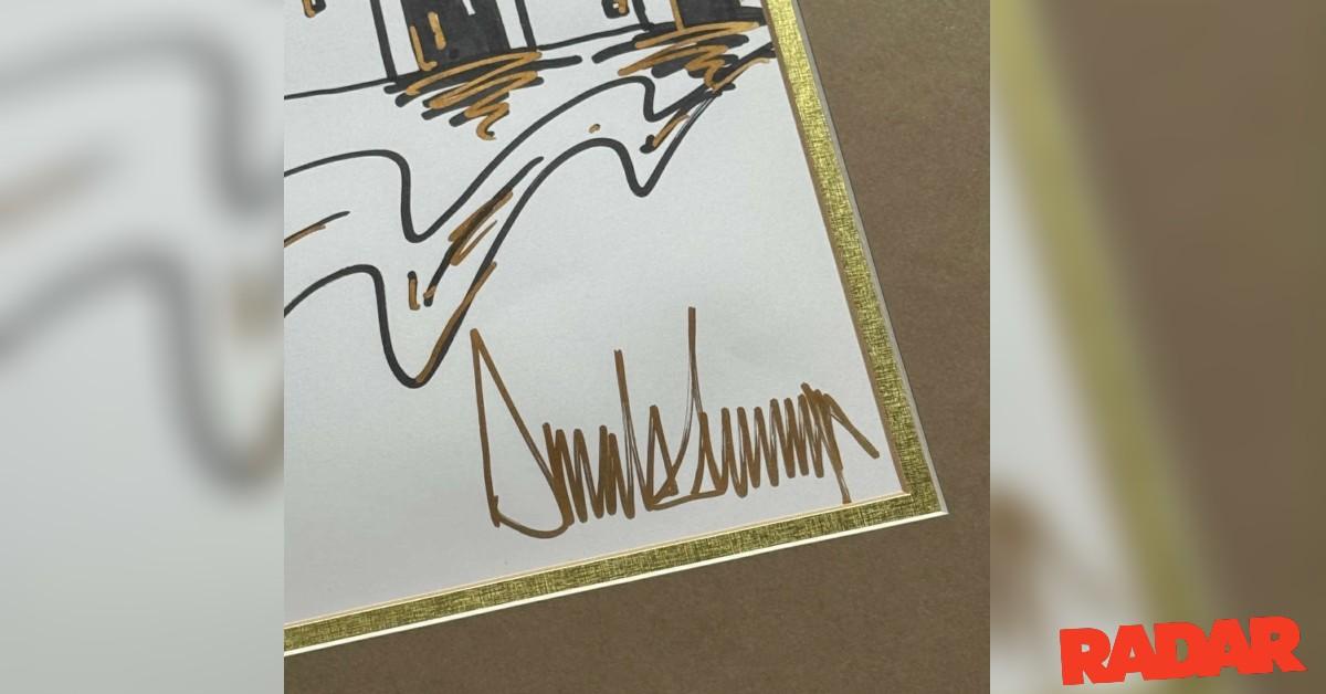 Trump Doodle Up For Auction Draws Doubt On Epstein Birthday Card Denial