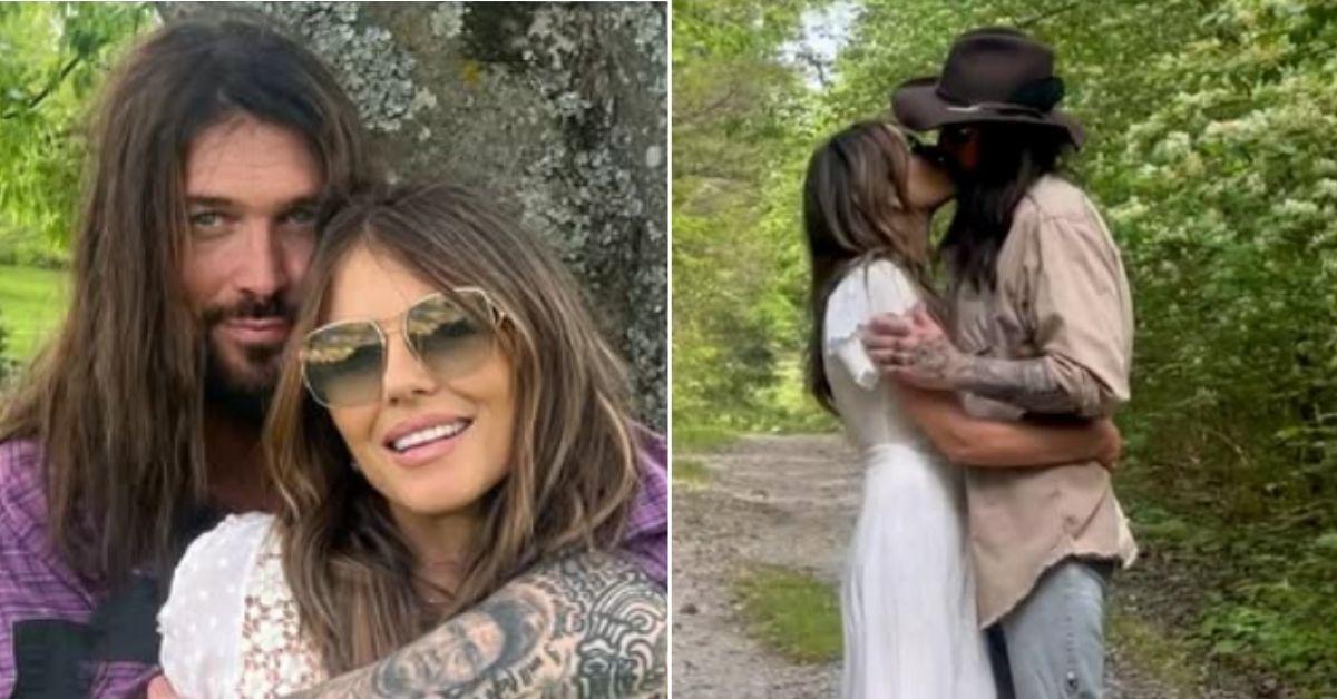 Elizabeth Hurley 'In Tears' During Airport Farewell With Billy Ray Cyrus