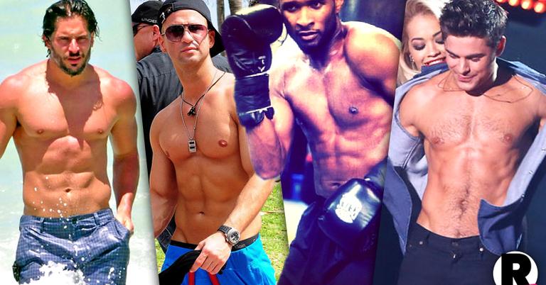 Celebrity Six Packs: 16 Hunky Stars Show Off Their Washboard Abs – Don ...