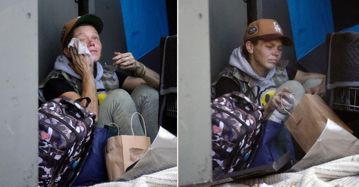 'Baywatch' Star's Ex-Wife Loni Willison Huffs Paint From Brown Paper Bag