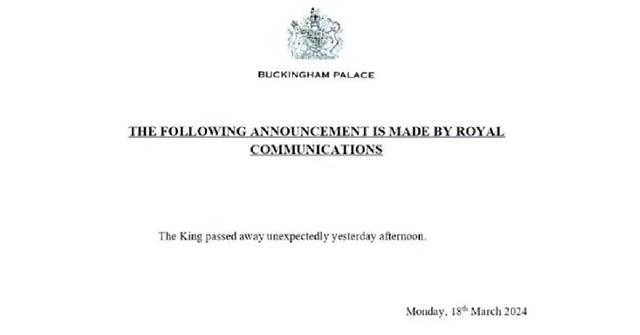 Death Hoax: King Charles NOT Dead, Buckingham Palace Confirms