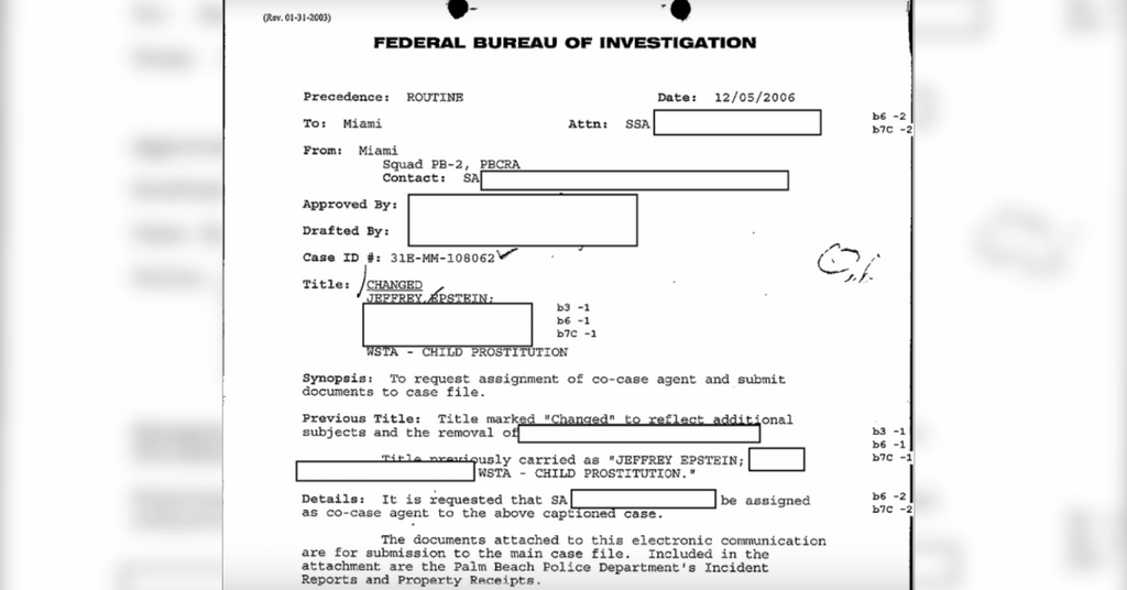 Jeffrey Epstein Whistleblower Slams FBI's Censored 'Public' Files