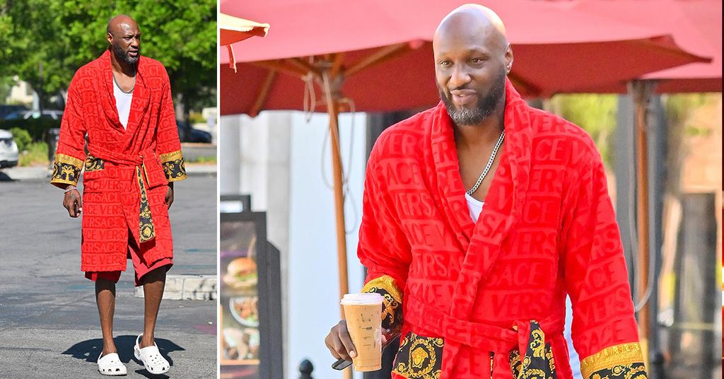Lamar Odom Spotted in Versace Robe on Coffee Run As He Expands Sober ...