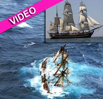 HMS Bounty, Historic Hollywood Ship, Caught In Hurricane Sandy’s Fury
