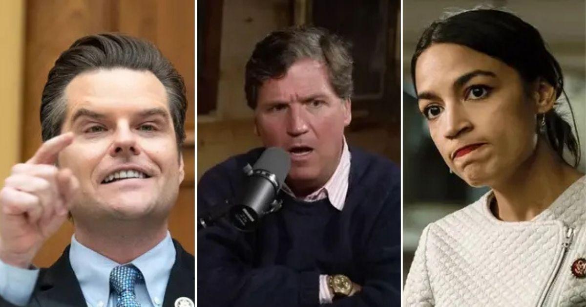 Tucker Carlson Awkwardly Questions Matt Gaetz About Dating AOC