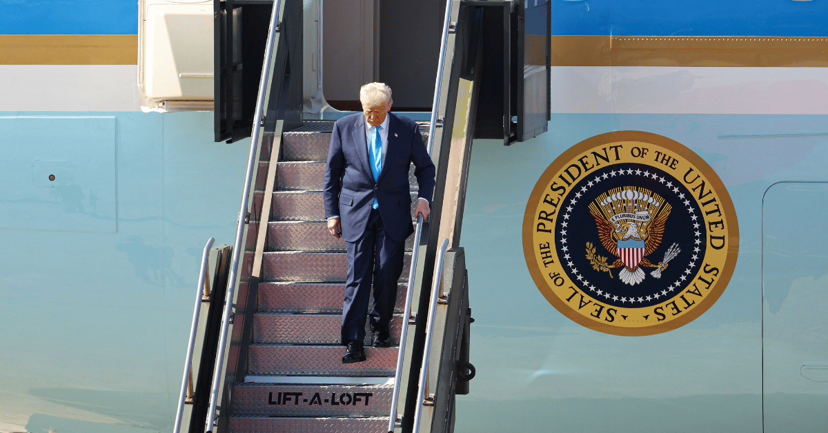 Trump's Air Force One Stair Scare Fuels Health Concerns