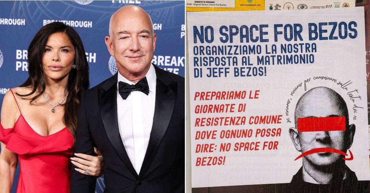 Jeff Bezos' Marriage Under Threat From Angry Protesters In Venice