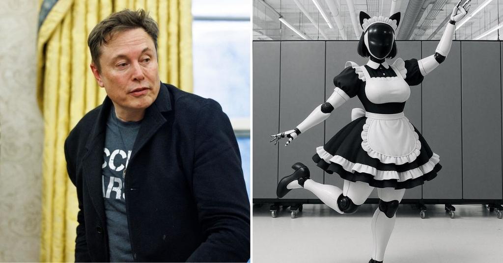 Musk Wants to Build 'Hot Catgirl Robot' Despite Birth Rates Obsession