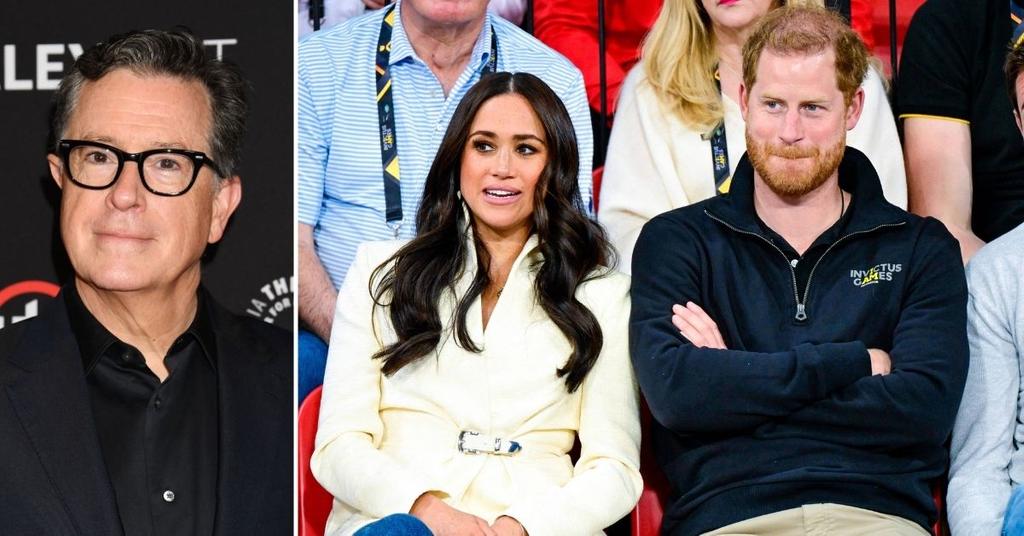 Stephen Colbert Mocked Over Show Axing Due to Harry & Meghan Friendship