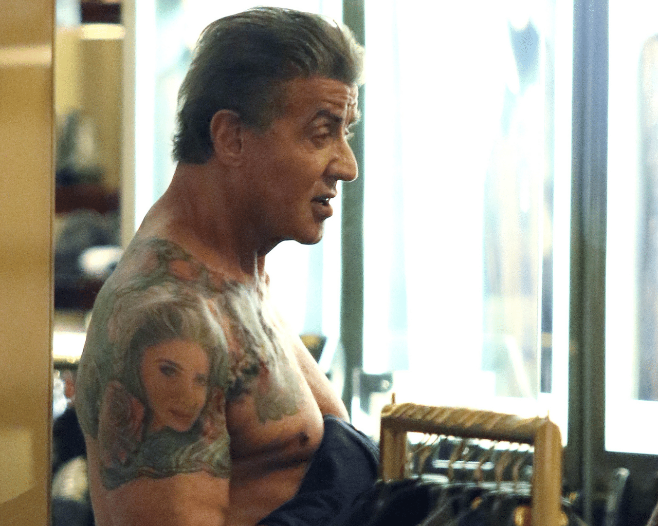 Sylvester Stallone Covers Second Tattoo Of Wife After Divorce Filing