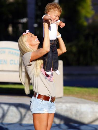 Jenna Jameson Takes Her Son To The Park