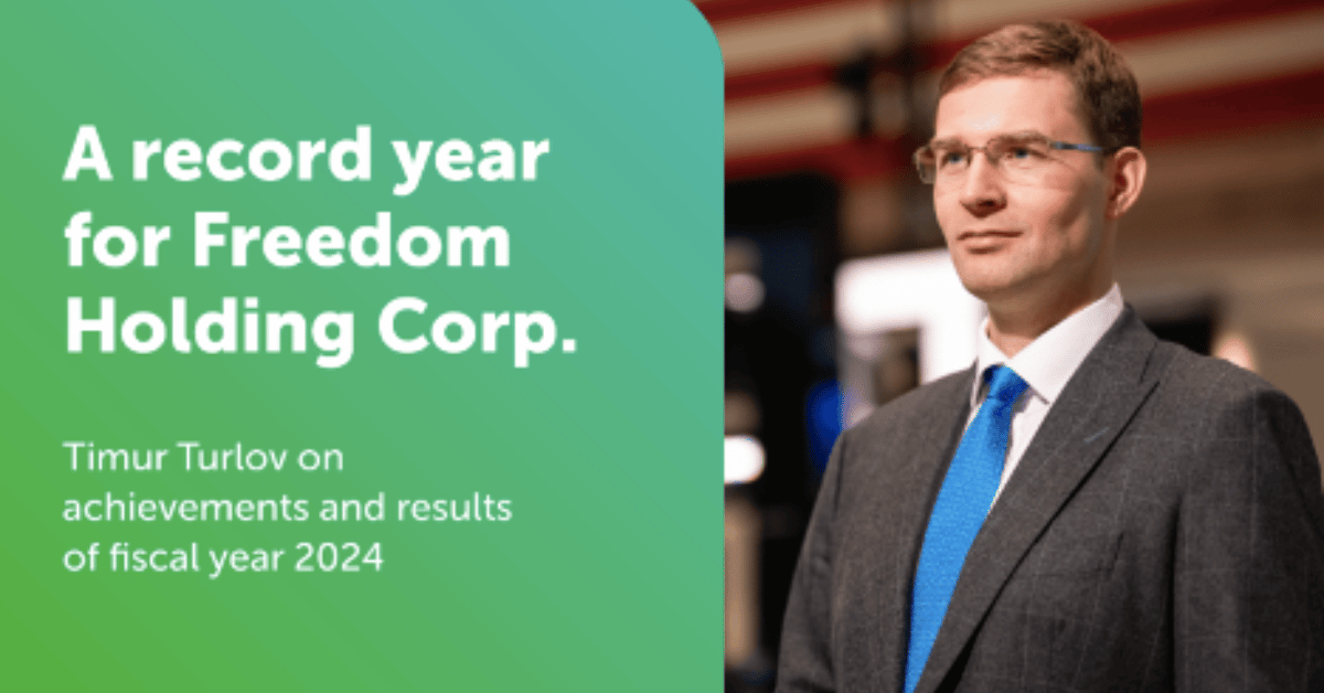 Timur Turlov CEO of Freedom Holding Corp. on Kazakhstan Economic ...