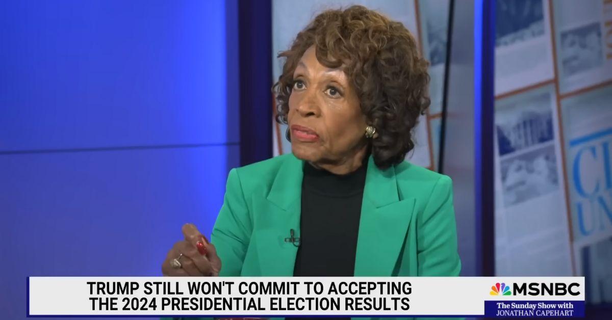 Maxine Waters Warns Trump Supporters Are Allegedly Plotting Attack if ...