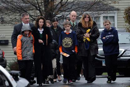 Service For Six-Year-Old Jack Pinto Victim Of Sandy Hook Elementary School