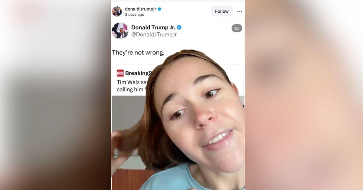 Tim Walz's Daughter Fires Back at Donald Trump Jr. Over 'R' Word Scandal