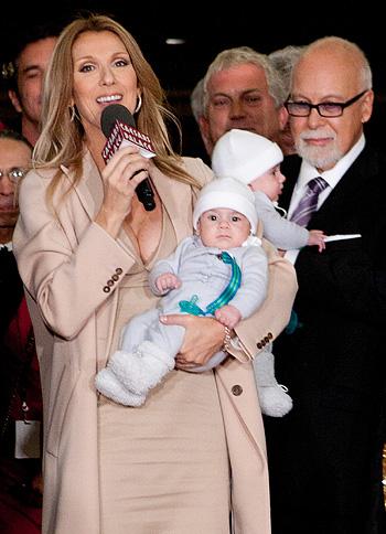 PHOTOS: Celine Dion Shows Off Baby Twins On Vegas Strip