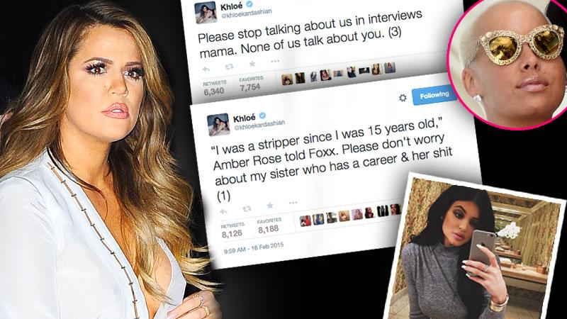Kat Fight! Khloe Kardashian Lashes Out At Amber Rose For Bad-Mouthing ...