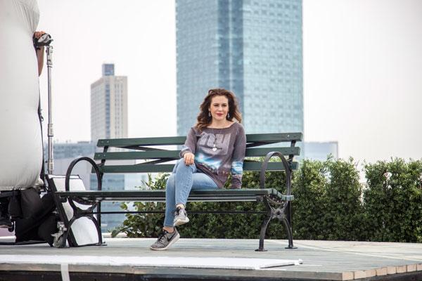 Celebrities Behind The Scenes At The NFL Apparel Campaign Shoot