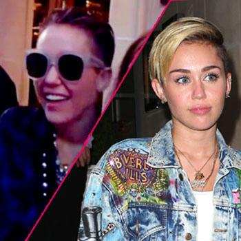 Miley Cyrus Shows Off New Dark 'Do In The City Of Lights