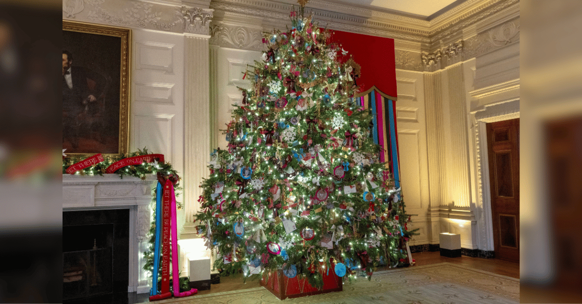 Jill Biden's White House Christmas Decor Slammed as 'Circus Freak Show'