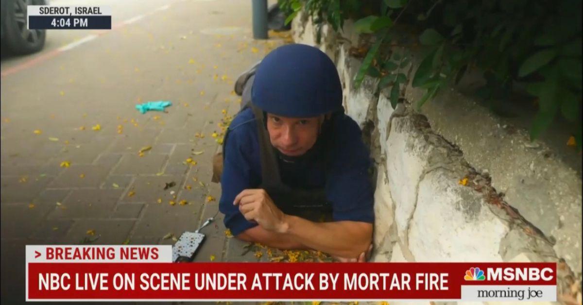 NBC Reporter Richard Engel Forced to Take Cover From Rocket Fire in Israel