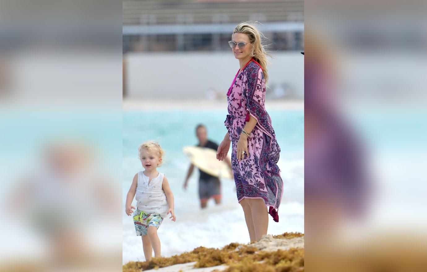 Molly Sims & Scott Stuber Hit St. Barts Beach For Holidays