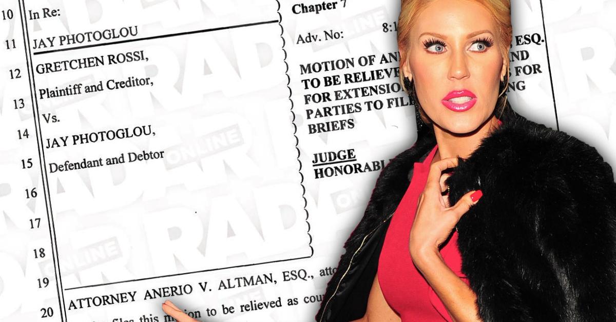Gretchen Rossi Attorney Quits Legal Case Against Jay Photoglou
