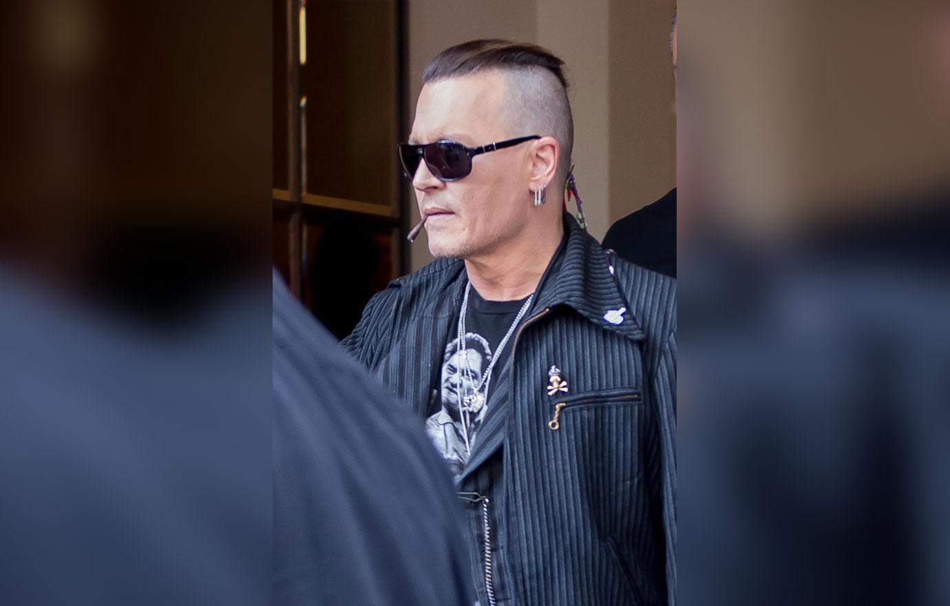 Johnny Depp Sports Shaved Head, Extreme Weight Loss In New Photos