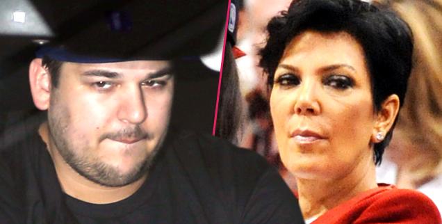 Rob Kardashian: My Mom Is A Monster! Kris Jenner Says The Overweight ...