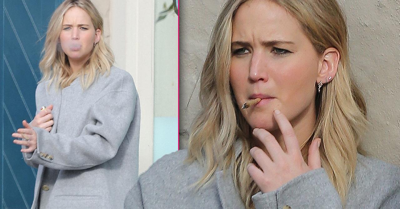Jennifer Lawrence Smokes Something Suspicious Photos