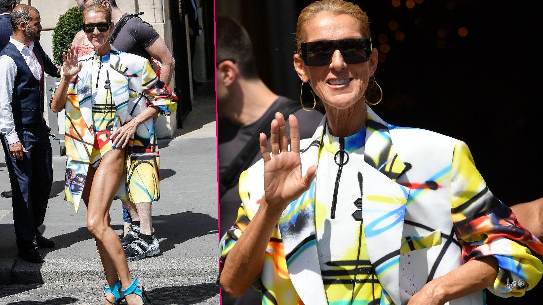 Celine Dion Shows Scary Skinny Body In Paris