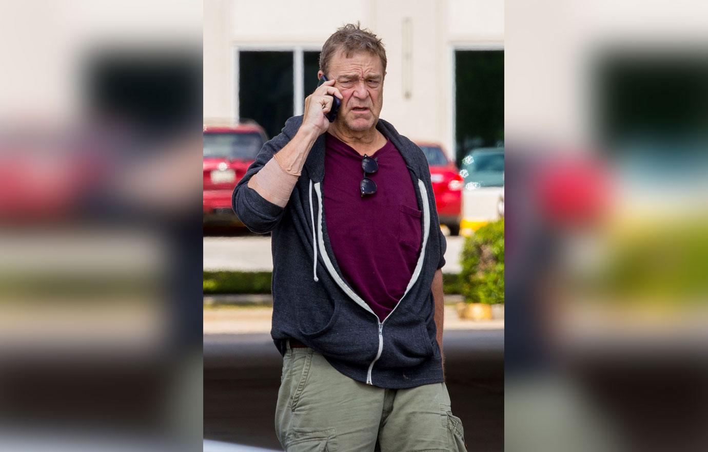 Arm Injury? Seemingly Stressed John Goodman Wears Bandage In Photos