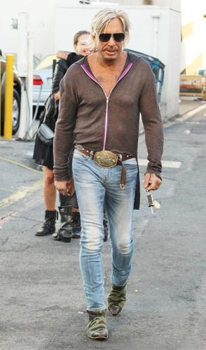 Unrecognizable Mickey Rourke Shows Manhood And Midriff