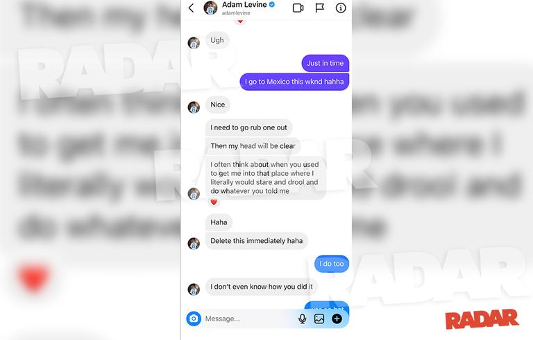 See The Damning Private Message Adam Levine Allegedly Sent To Instagram ...