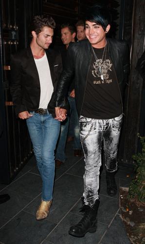 Adam Lambert Out With His Boyfriend.