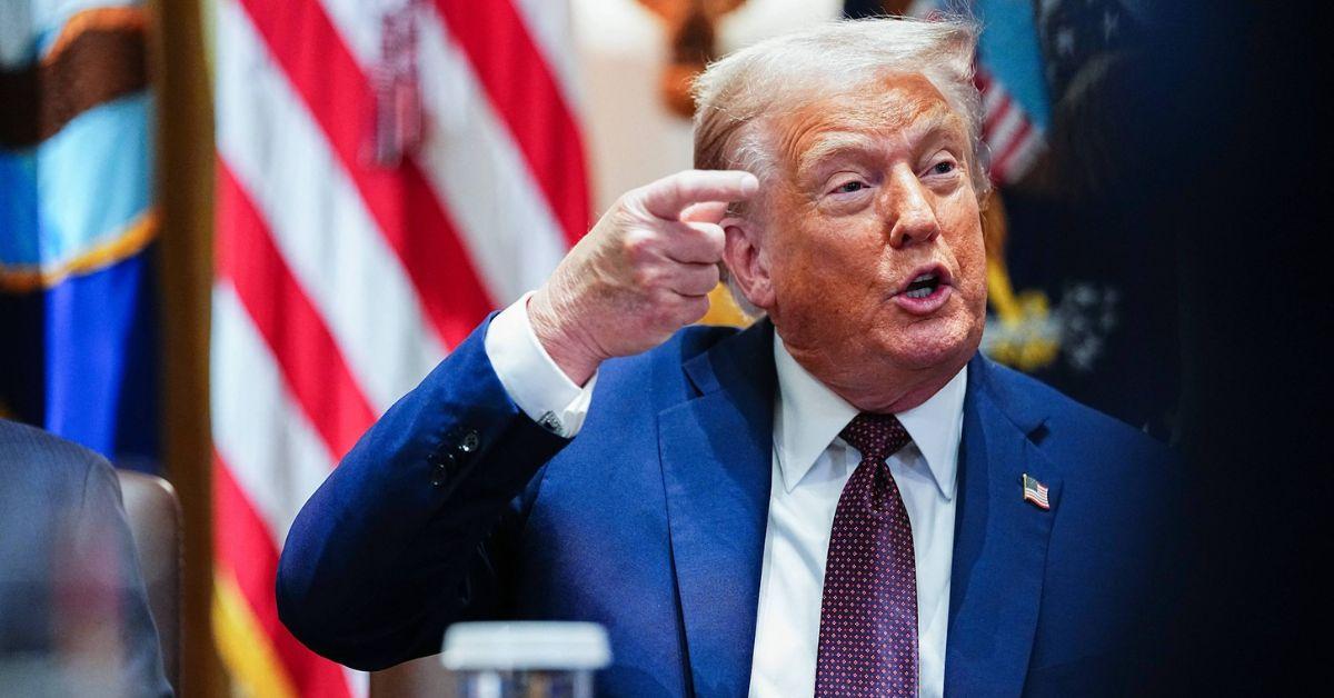 Trump Sparks Shock Theories After He Takes Blue Tablet At U.S. Open