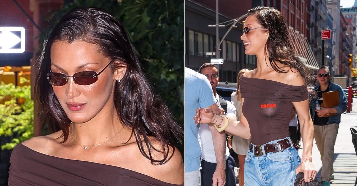 Baring It All: Bella Hadid Wears A Completely See-Through Shirt and ...