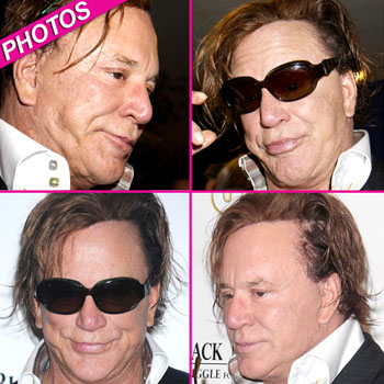 Looking Lippy, Mickey! Rourke Shows Off New Look