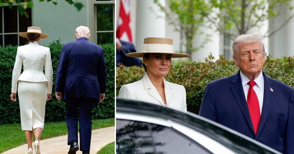 Trump Busted Rubbing Wife Melania's Butt During Awkward Royal Visit
