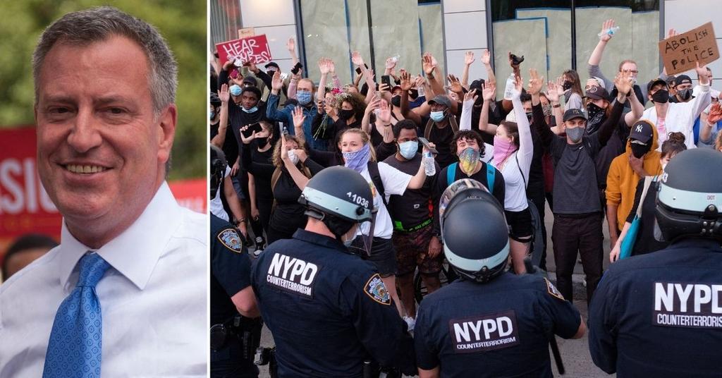Bill de Blasio Held Cops Back During BLM Protest, Andrew Cuomo Aide Claims