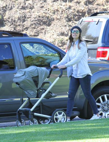 There He Is! Jessica Biel Plays With Son Silas Just Days Before Baby's ...